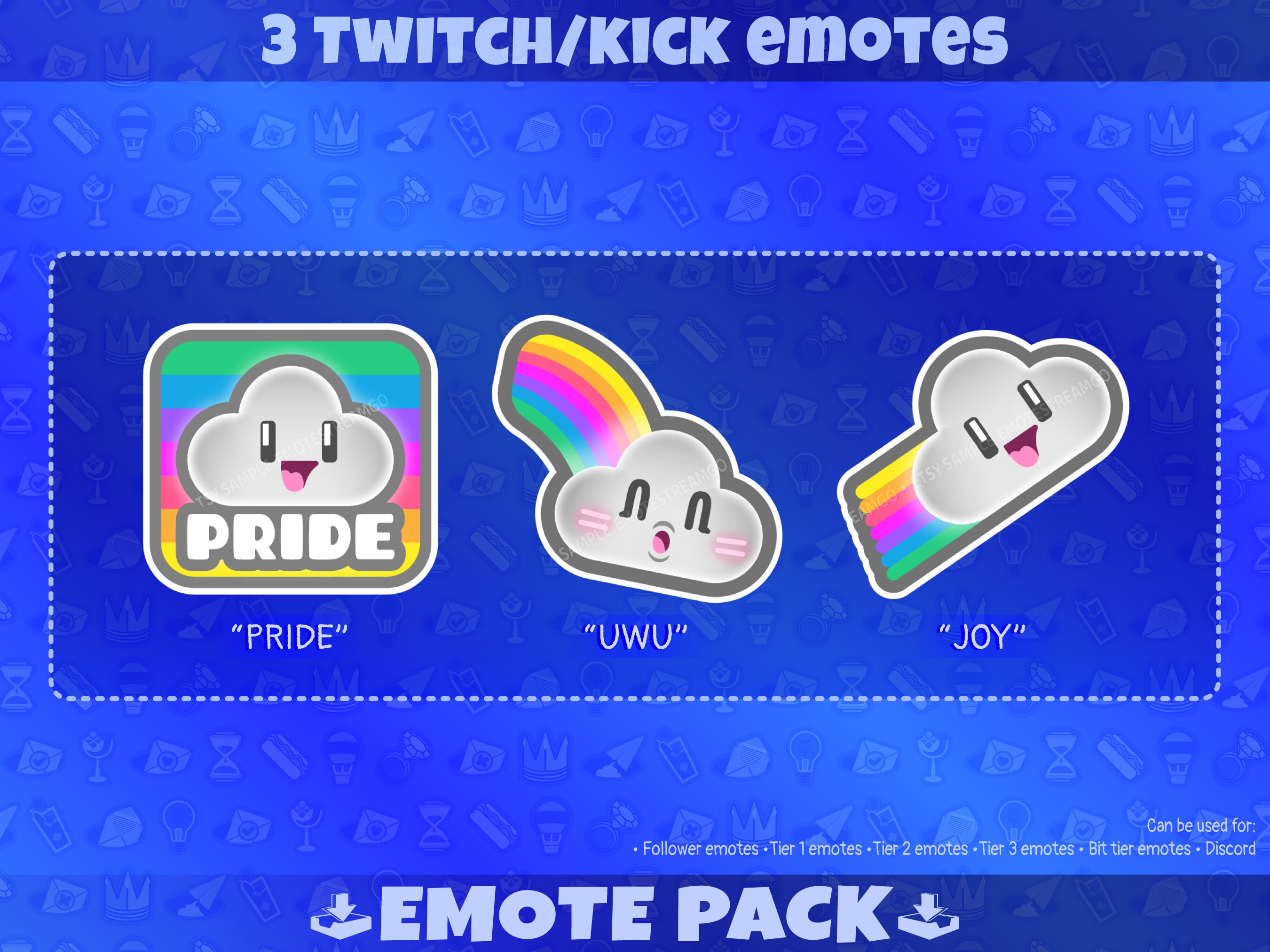 Twitch Emotes, Kick Emotes, Discord Emotes, Text Emotes, Cloud Emote ...