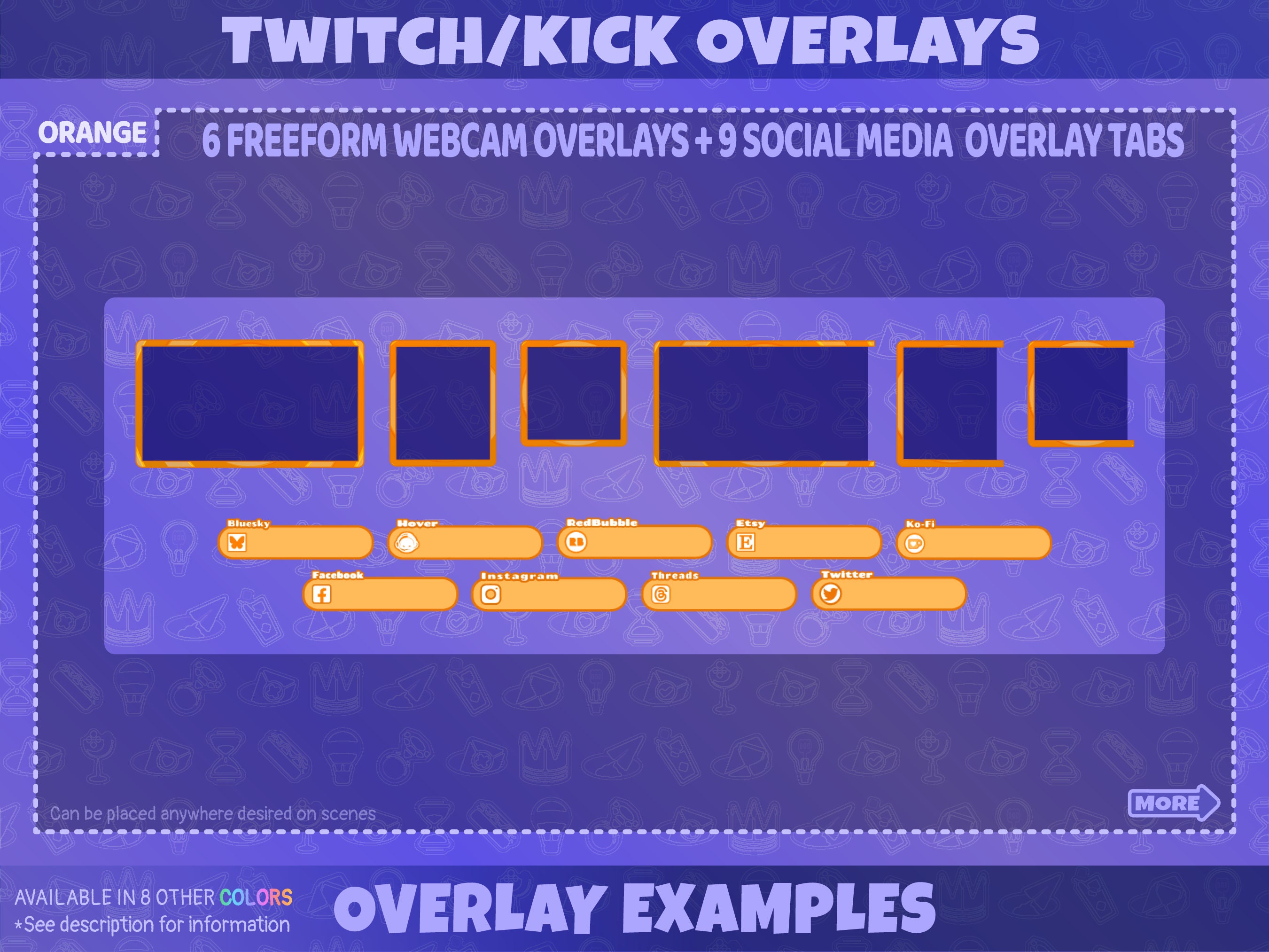 Twitch Overlay, Youtube Overlays, Kick Overlay, Twitch Screen, Stream ...