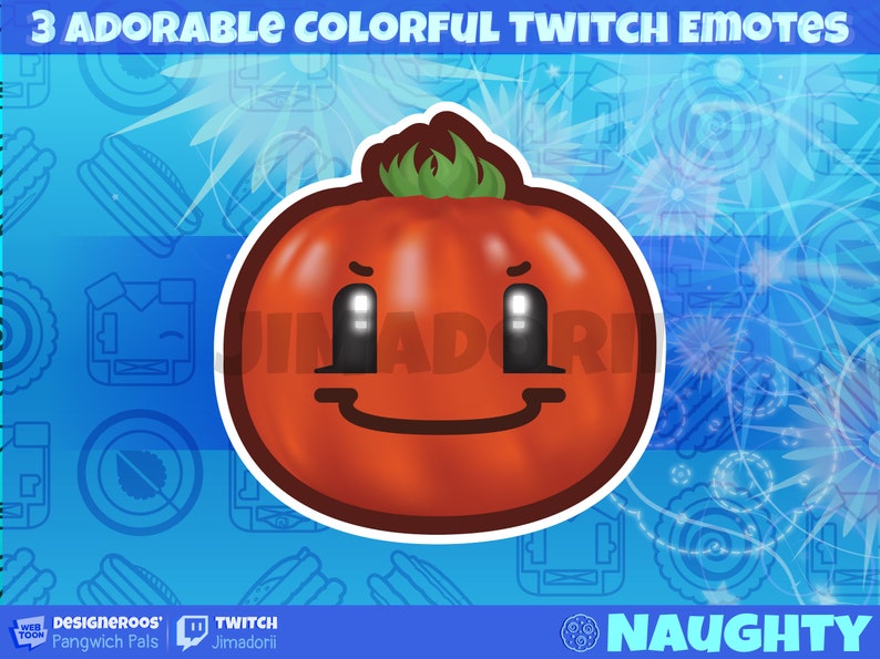 Set of 3 Twitch Emotes Kawaii Red Tomatoes pack 4 of 4 - Etsy