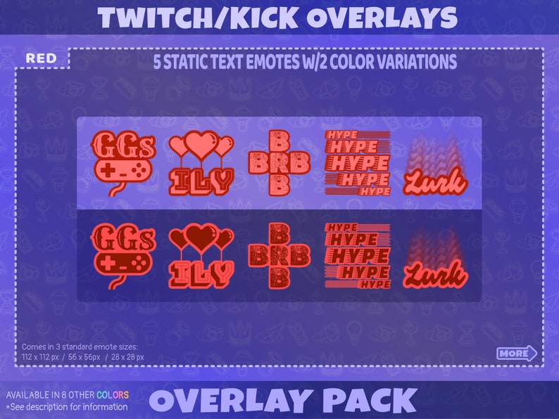 Red Stream Overlay Pack for Twitch Kick Youtube | Stream Scenes Panels ...