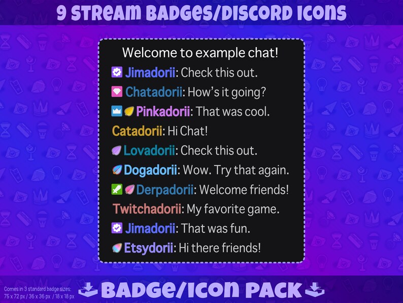 Leaf Streamer Badges: Twitch, Youtube, Kick, Discord (digital Download ...