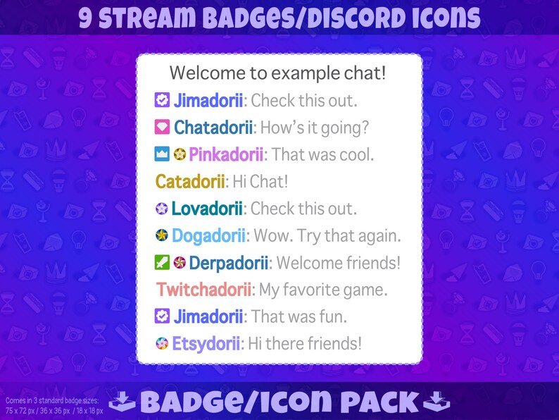 Twitch Star Badges | Kick Stream Badge | Discord Icon Set| Stream Badge ...