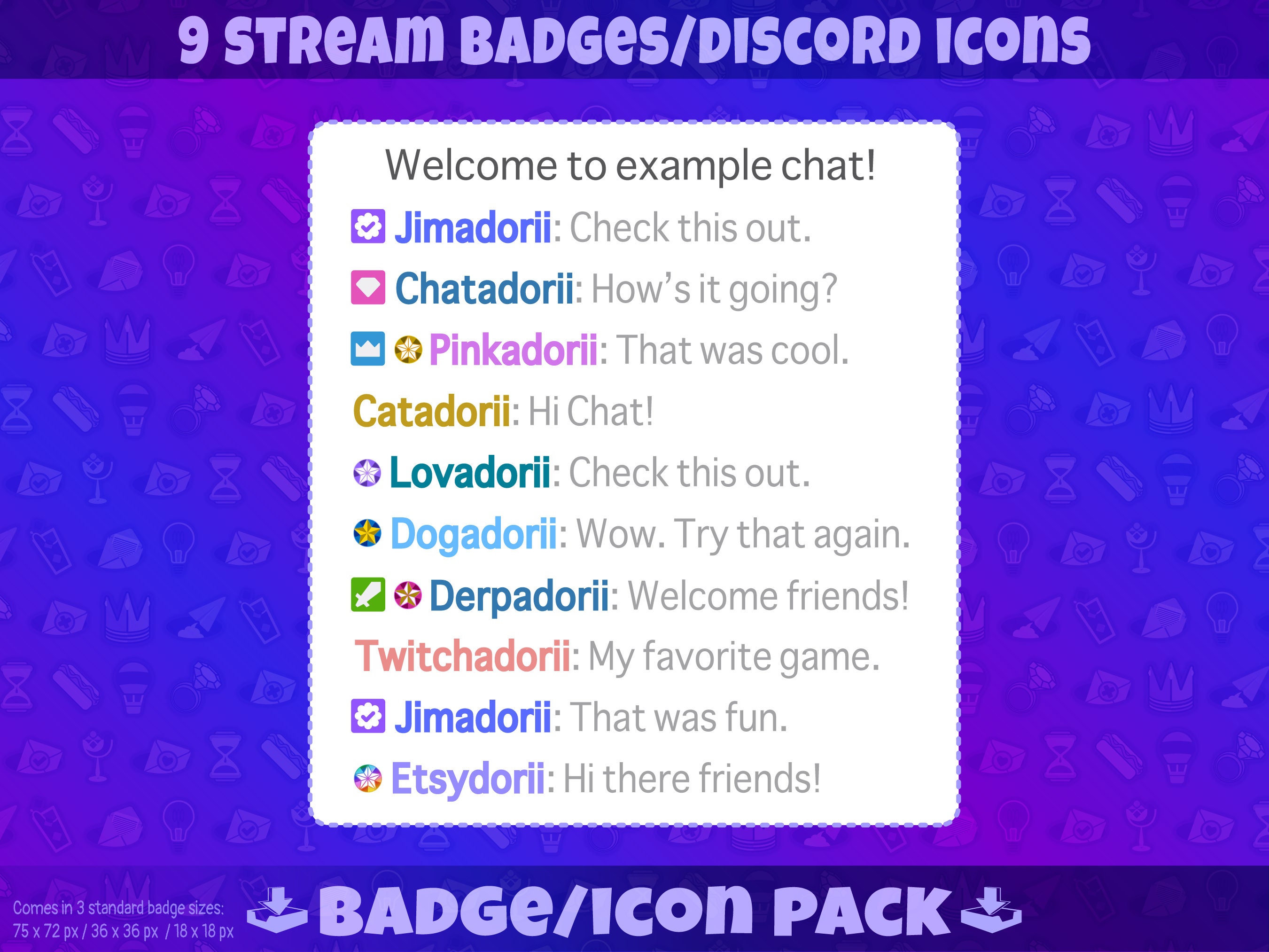 Twitch Star Badges Kick Stream Badge Discord Icon Set Stream Badge Bit ...