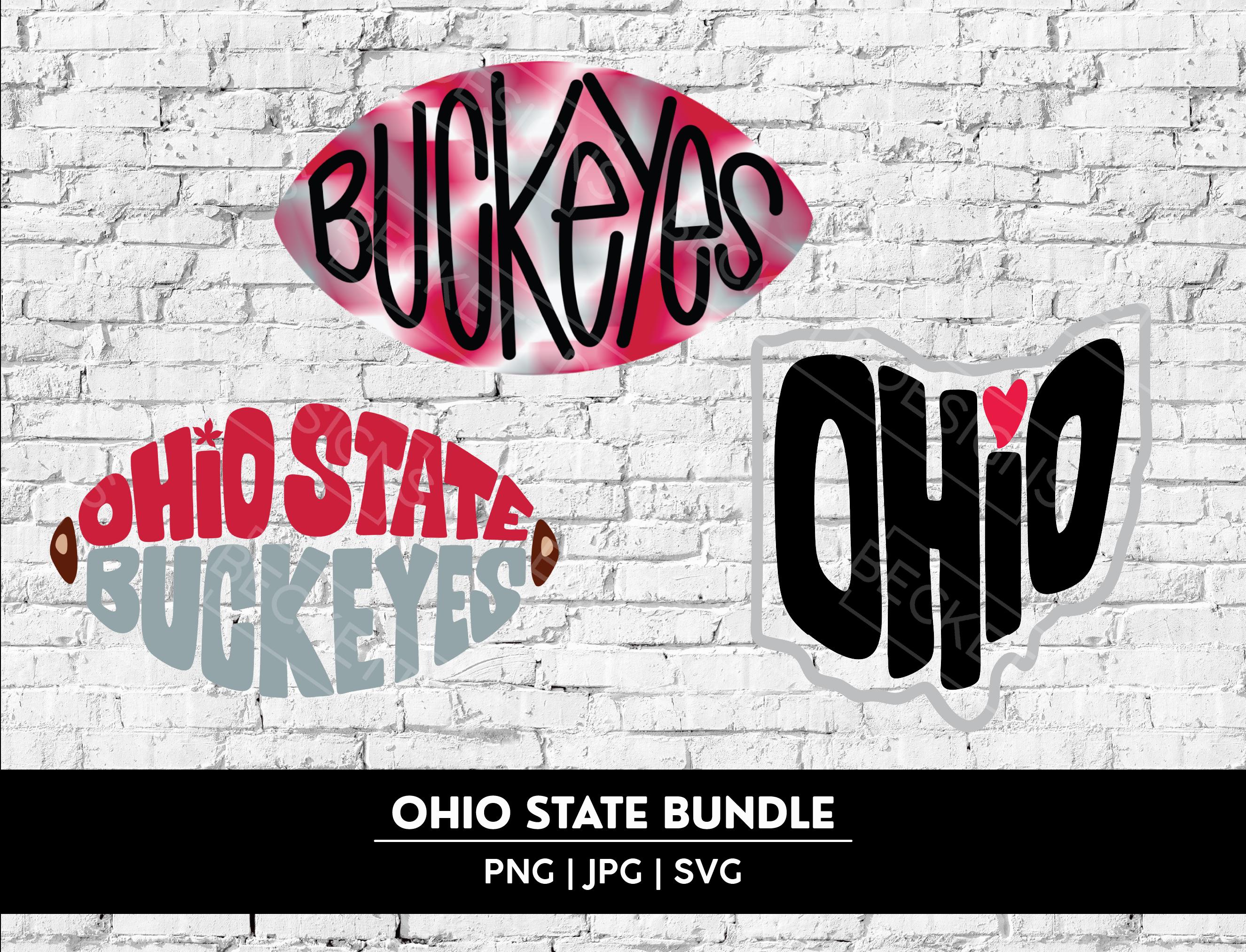 Ohio State Buckeyes SVG Bundle: Hand-drawn Designs (digital Download ...