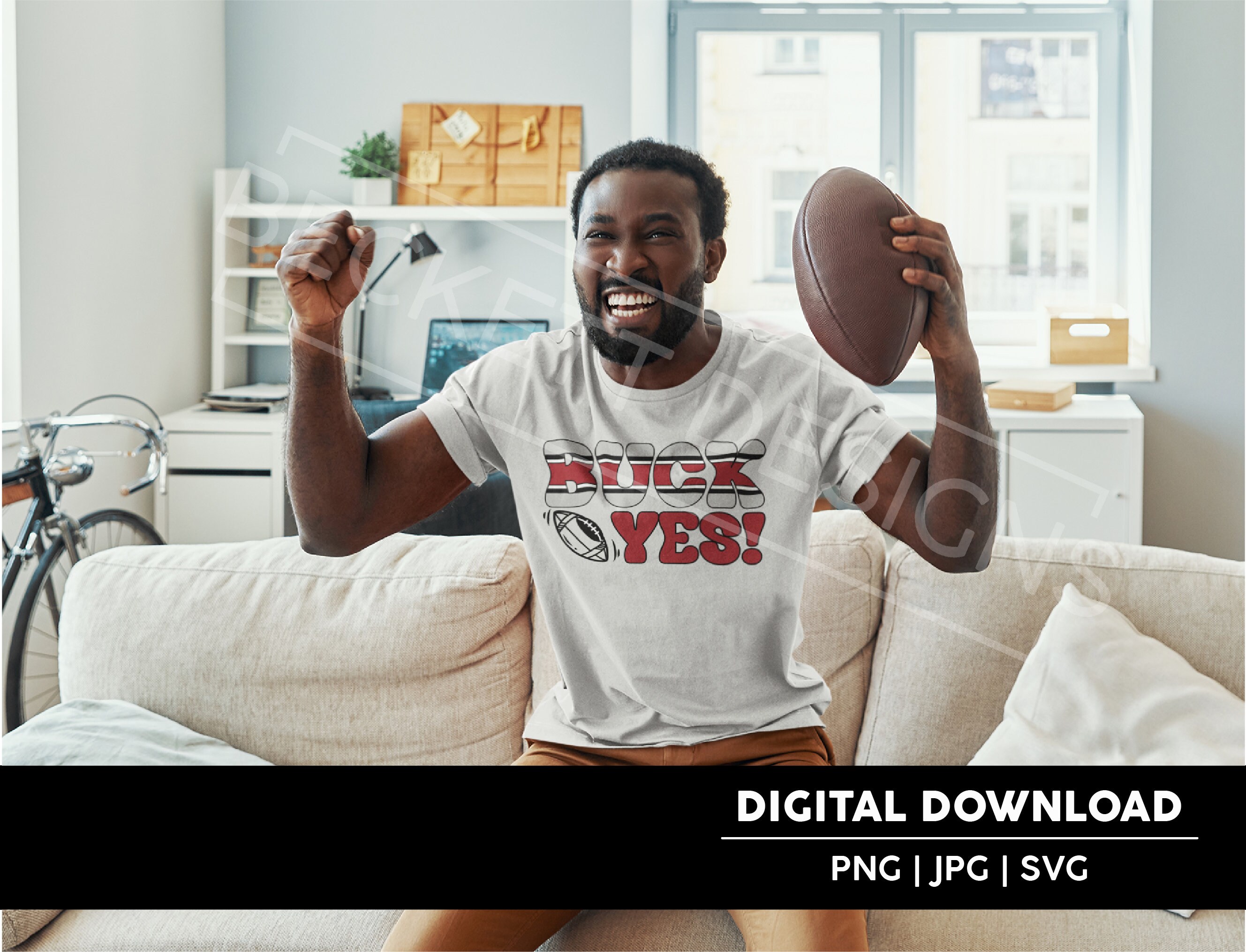 Buck Yes Cut File | Svg | JPG | PNG | Digital Download | Cricut ...
