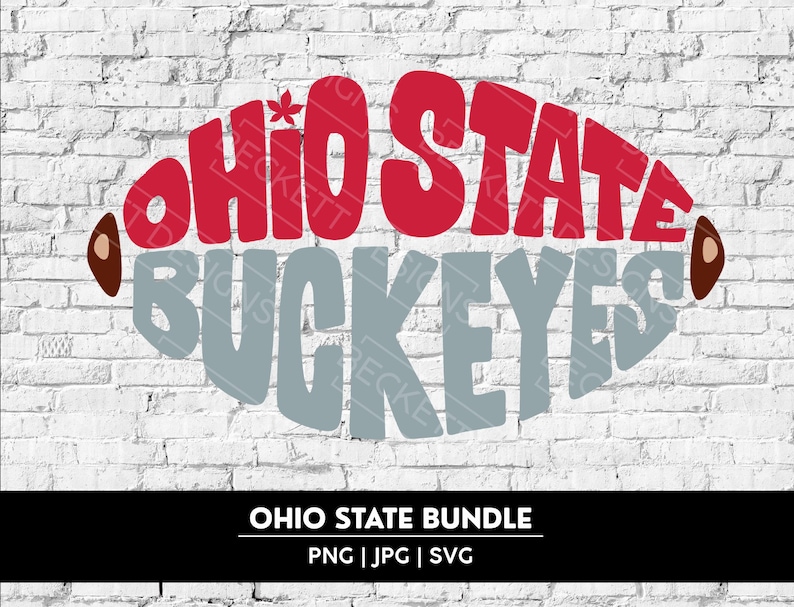 Ohio State Buckeyes SVG Bundle: Hand-drawn Designs (digital Download ...