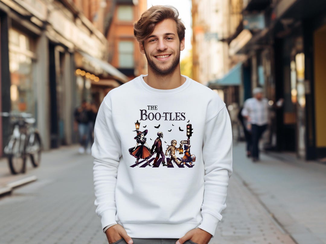 Comfort Colors® the Boo-tles Halloween Sweatshirt,witch, Skeleton ...