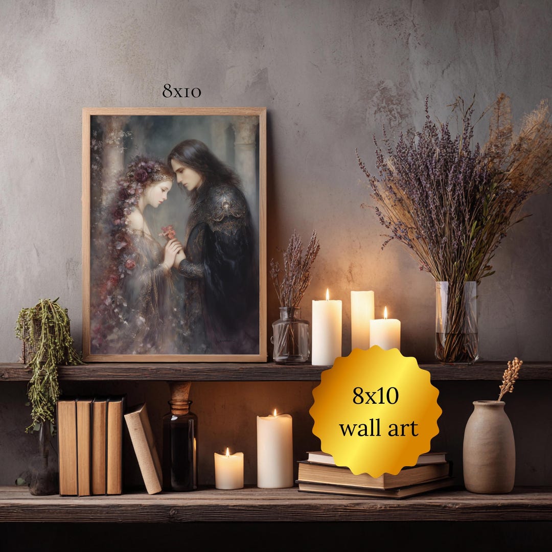 Persephone and Hades Wall Art, Greek Mythology Print, Dark Goddess ...