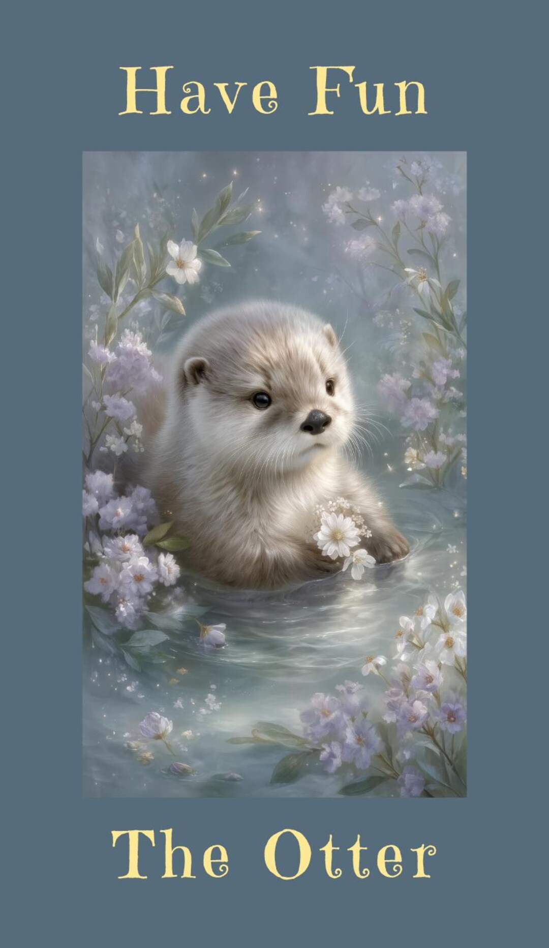 Power Animal Affirmation Card – Otter Totem, Kids Encouragement ...