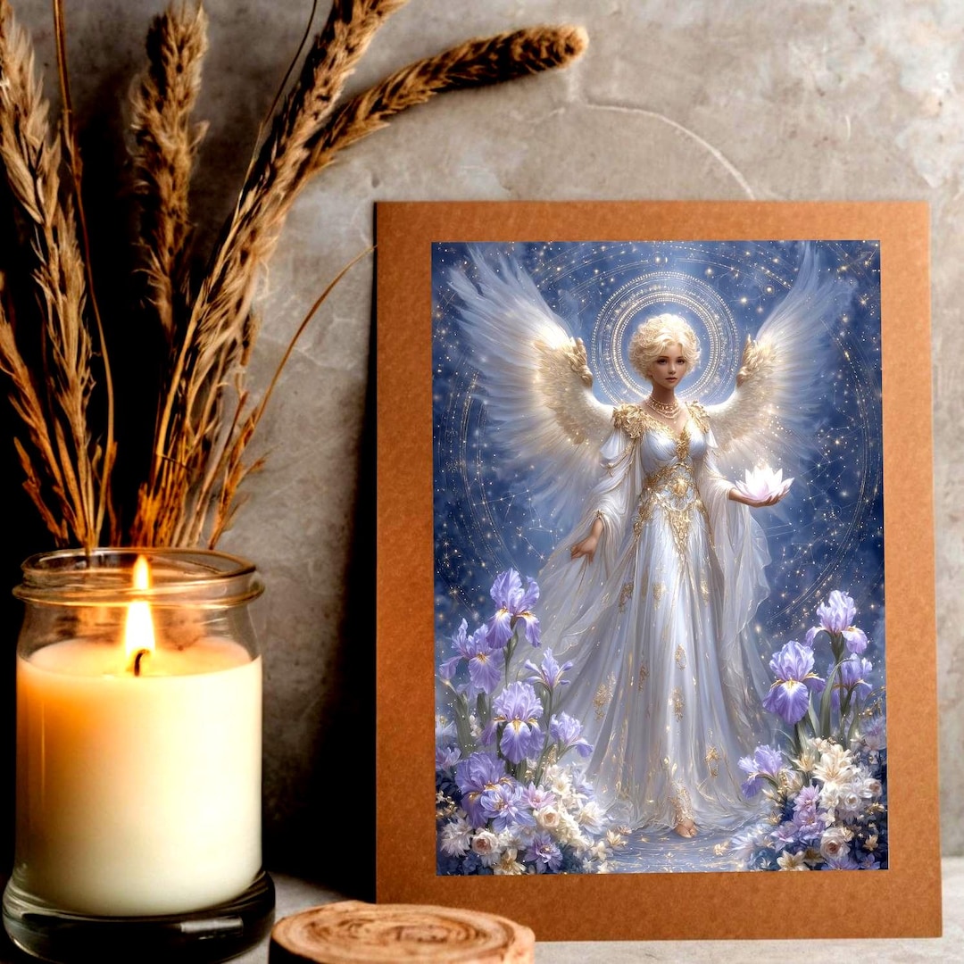 Angel of Prosperity Printable Card - 888 Angel Number, Citrine Crystal ...