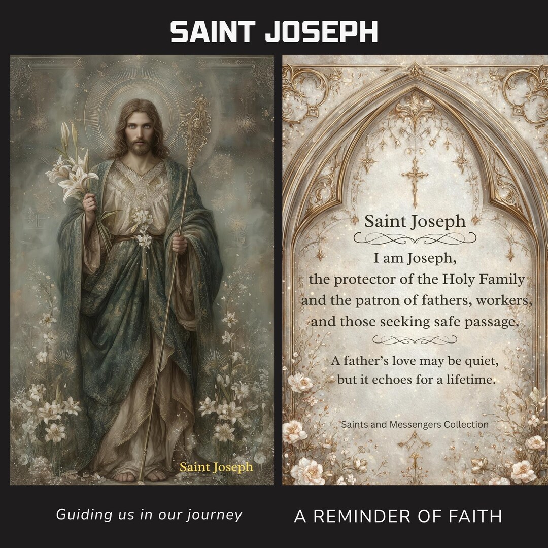 Watercolor Saint Joseph Card, Catholic Saint Art (digital Download) - Etsy
