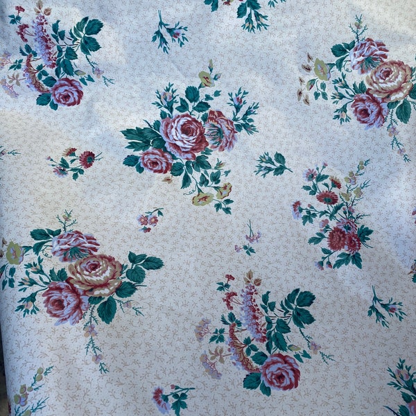 Floral Chintz Fabric - Etsy