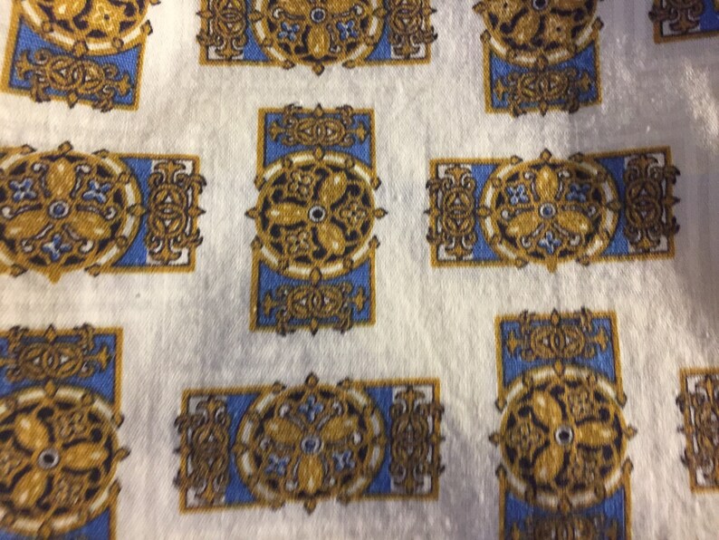 Vintage French Provincial Cotton Fabric 4 Yards, Beautiful Design - Etsy