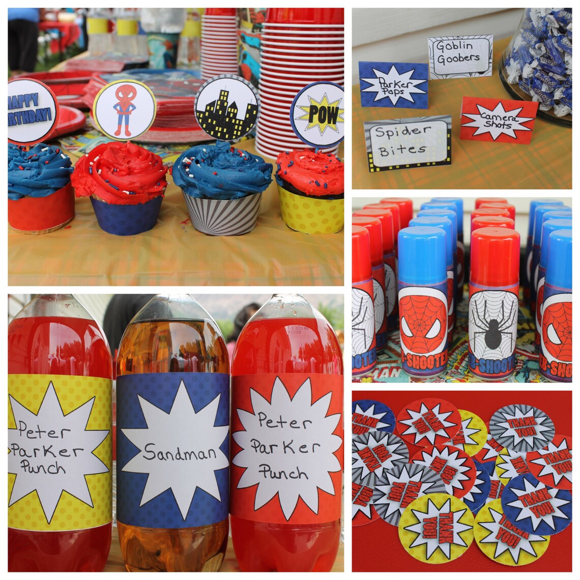 Spiderman Party Printables - Etsy