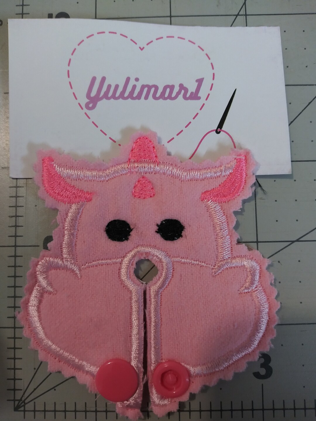 Tubie Pink Dragon Head Gtube/cover Pad Shaped 3 Layer Ready to Ship ...
