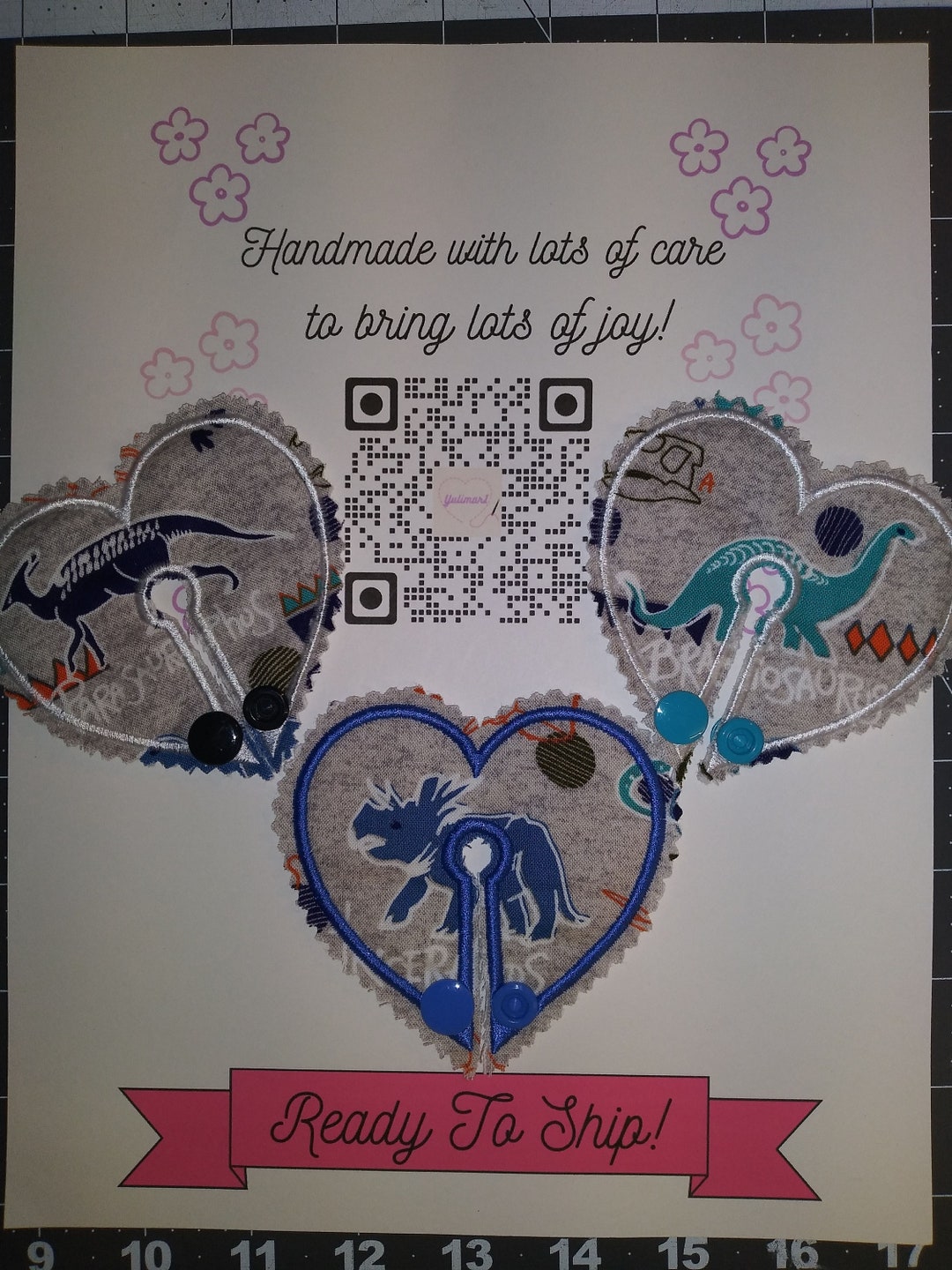Tube Pad Dinosaur Gtube Heart Shape 3 Layer Pad/cover Ready to Ship Set ...