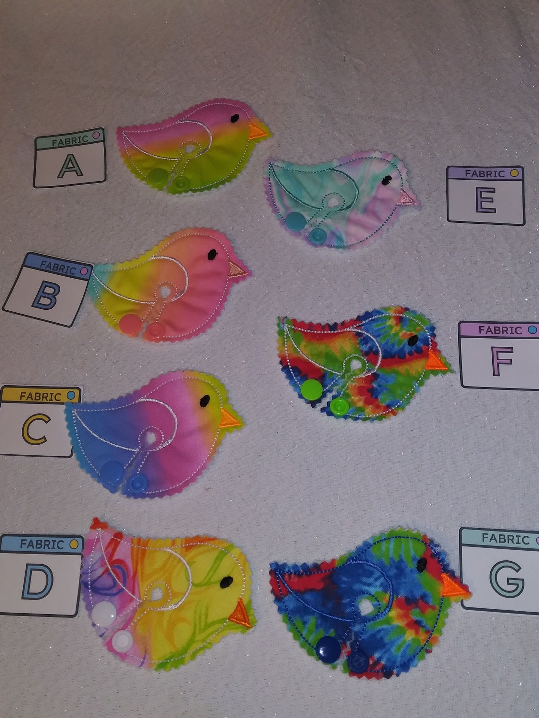 Bird G-tube Pad Tube Pad/cover Pad Pick Fabric Choice Gastrostomy Feed ...