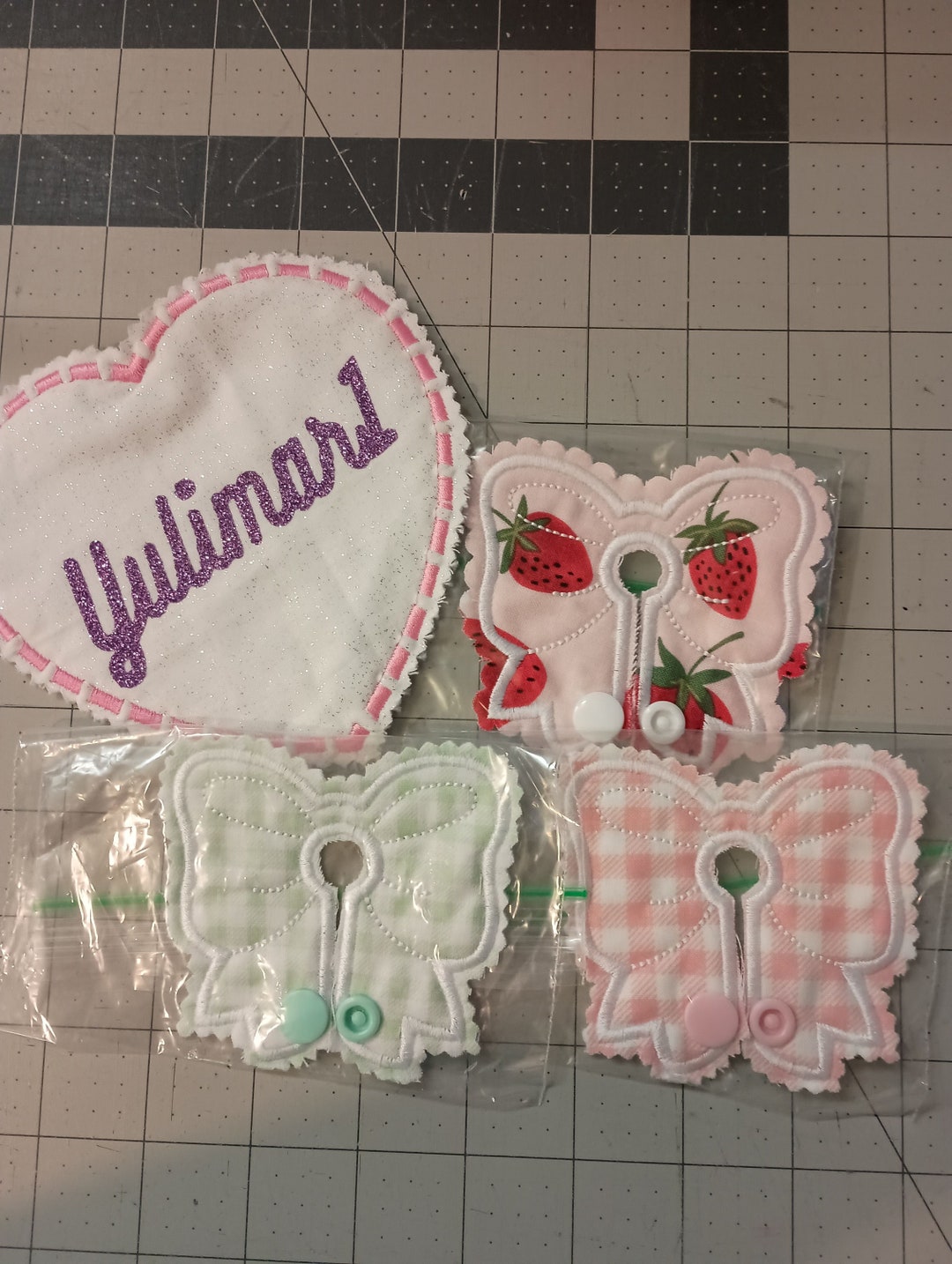 Feeding Tube Feeding Cover Bow G-tube Pad Feeding 3 Layer Pad Set Made ...