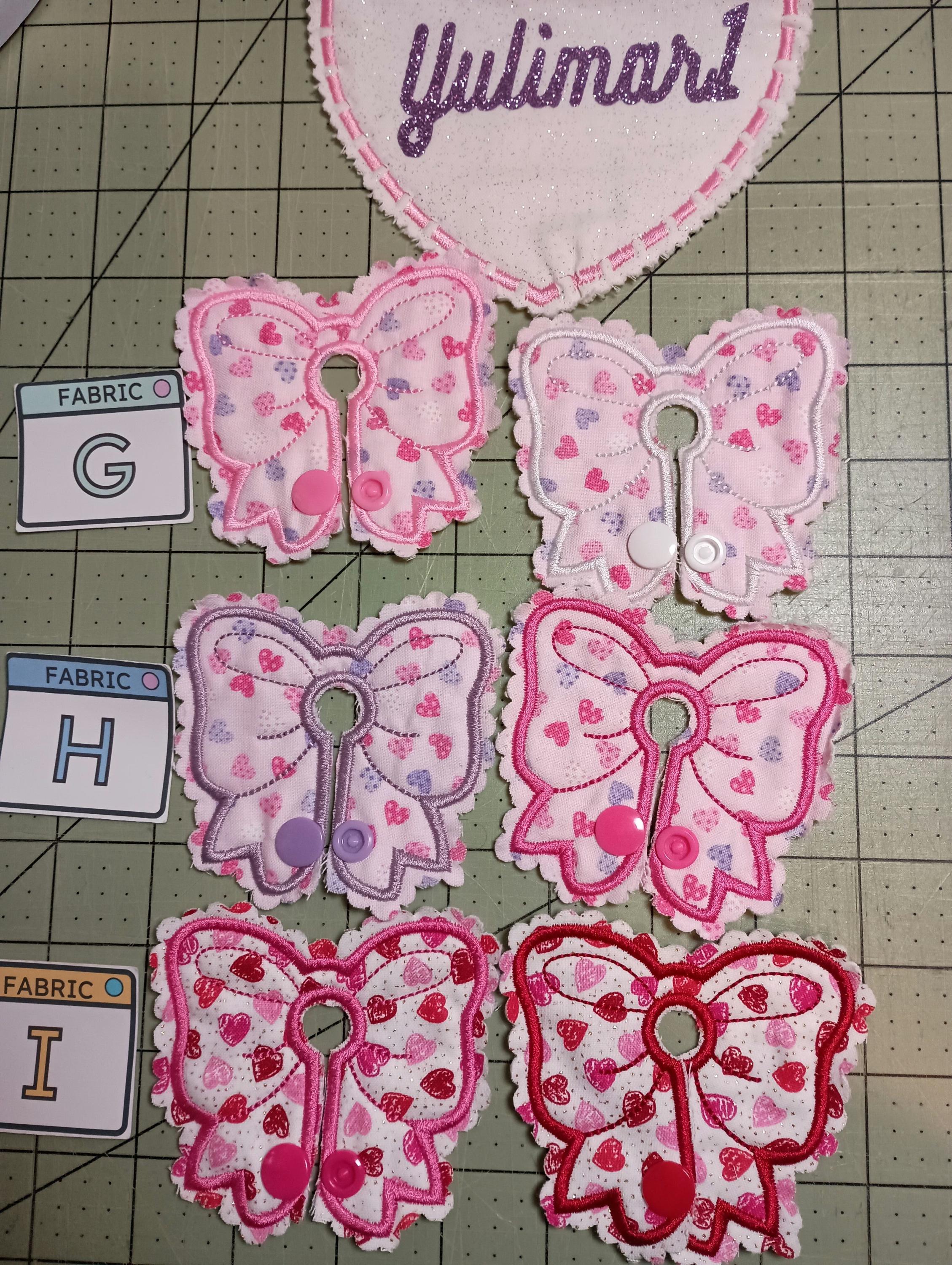 Bow G-tube Pad Tube Pad/cover Pad Pick Fabric Choice Gastrostomy Feed ...