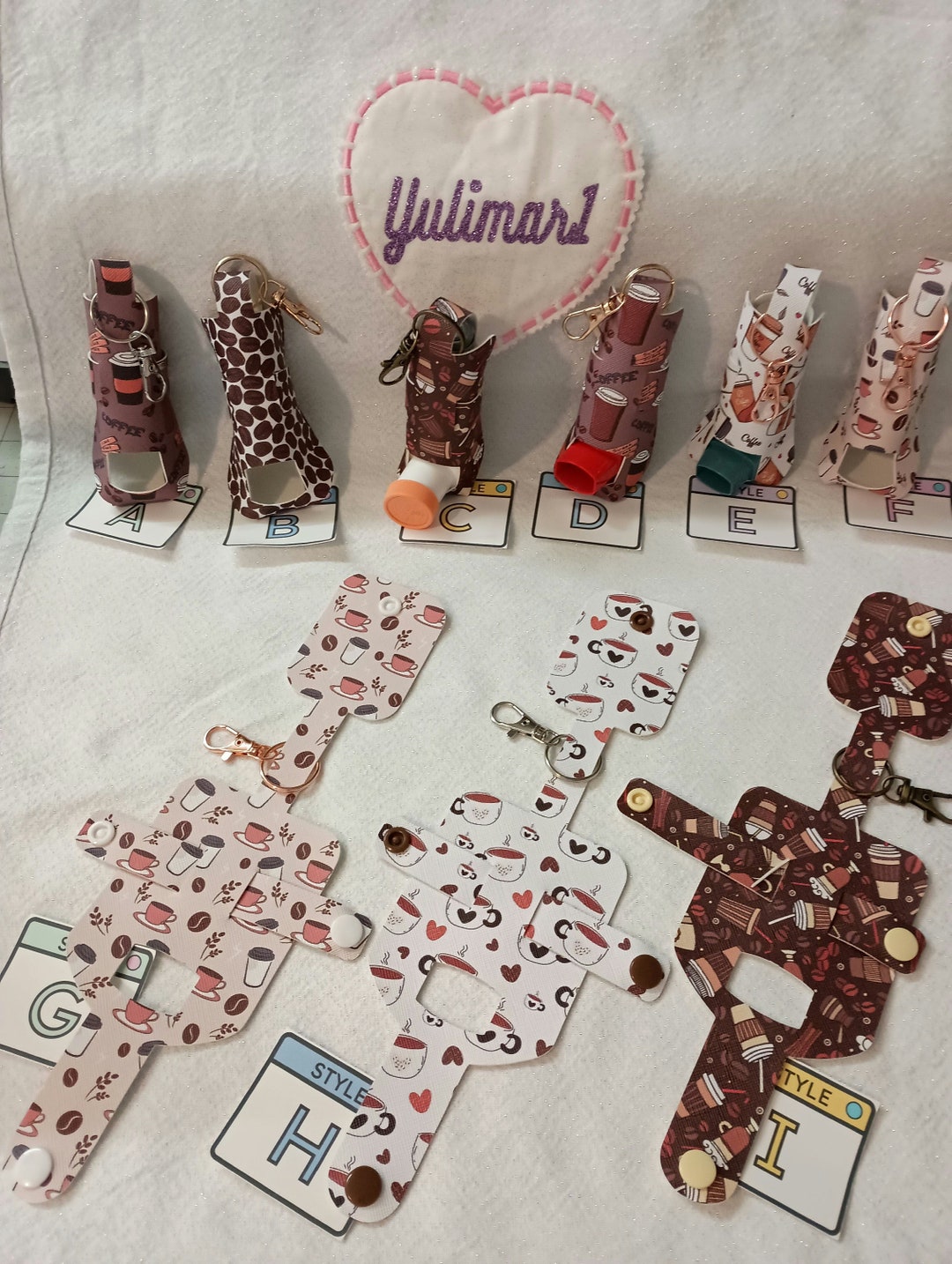 Coffee Asthma Inhaler Holder Case Faux Leather Handmade /gift Pick ...