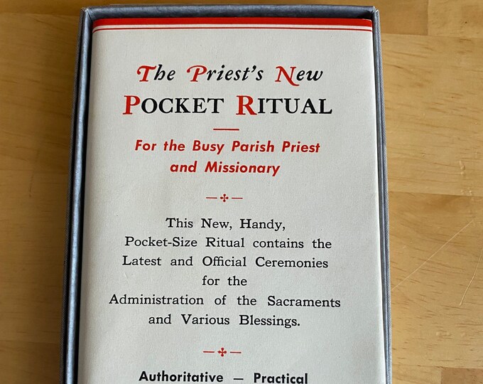 MIB the Priest's New Pocket Ritual Leather Bound – January 1, 1949 by ...