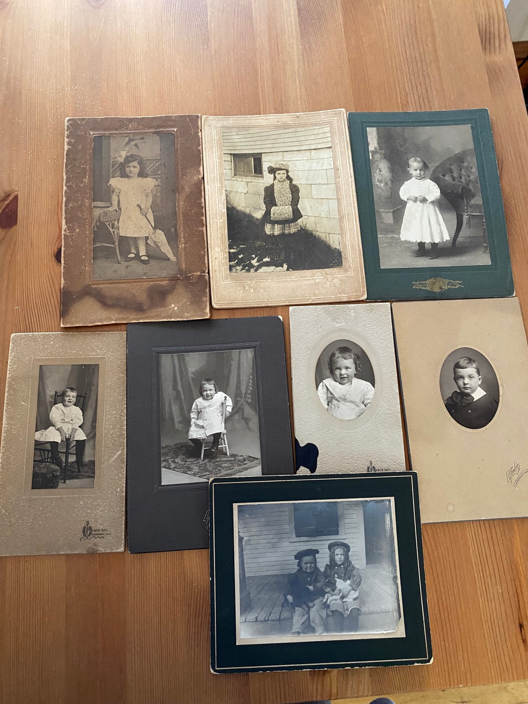 Lot of 8 Antique Photographs of Children - Etsy