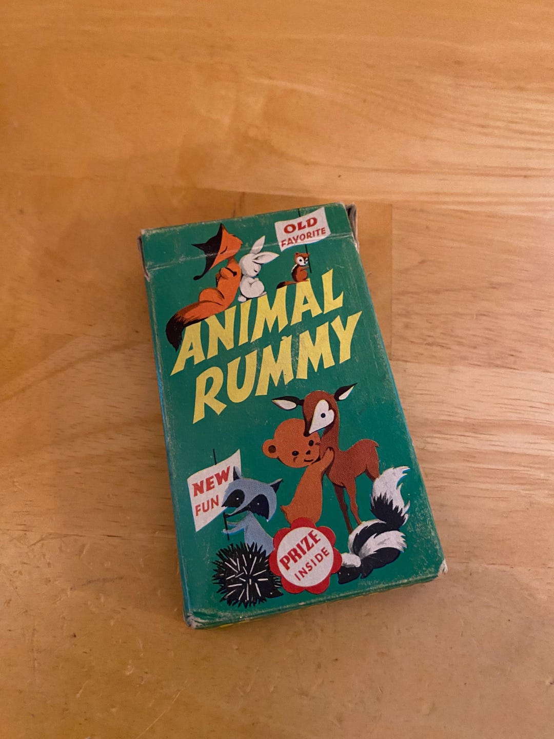 Vintage Animal Rummy Card Game 1960s - Etsy
