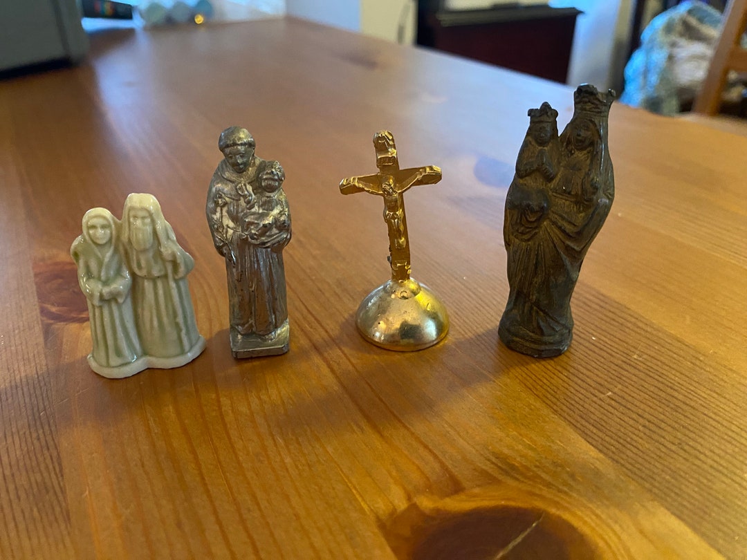 Lot of Miniature Religious Statues - Etsy
