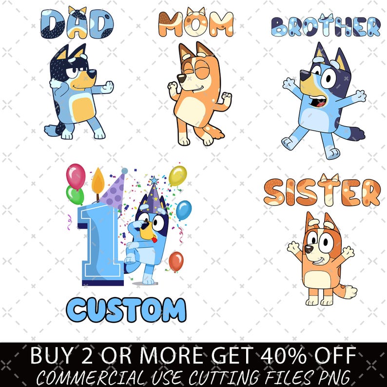 Bluey Birthday Png, My Birthday Png, Birthday Party Png, Birthday Gifts ...