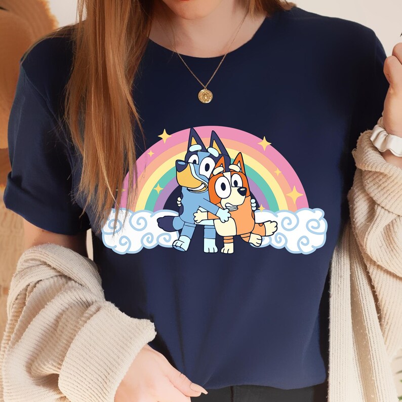 Bluey Rainbow Png, Bluey Png, Bluey Birthday Png, Bingo Png, Bluey ...
