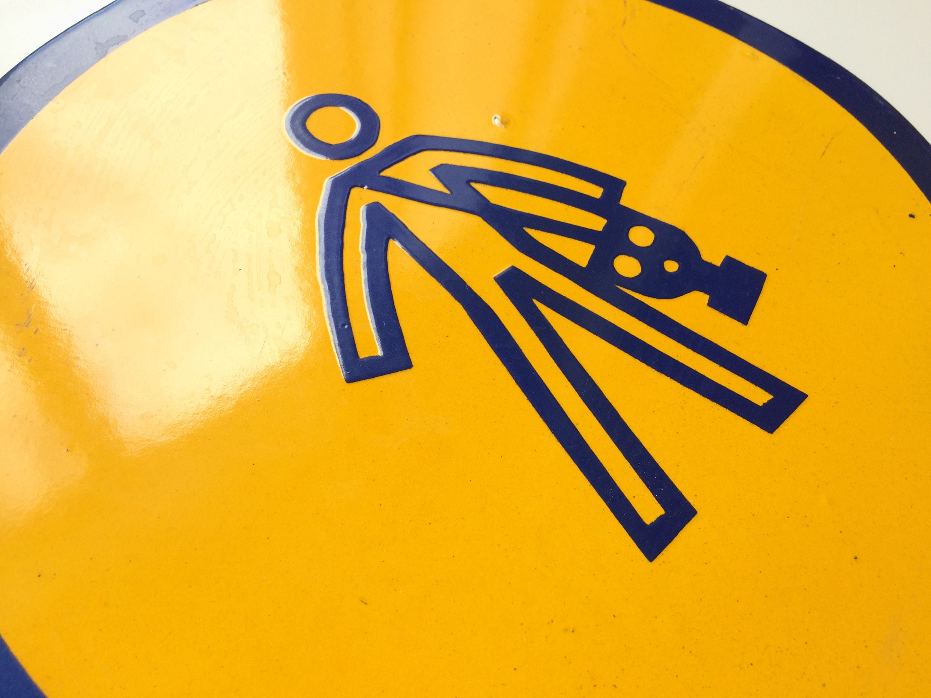 Vintage Tin Enamel Porcelain Sign Industrial Safety Wear Gas - Etsy