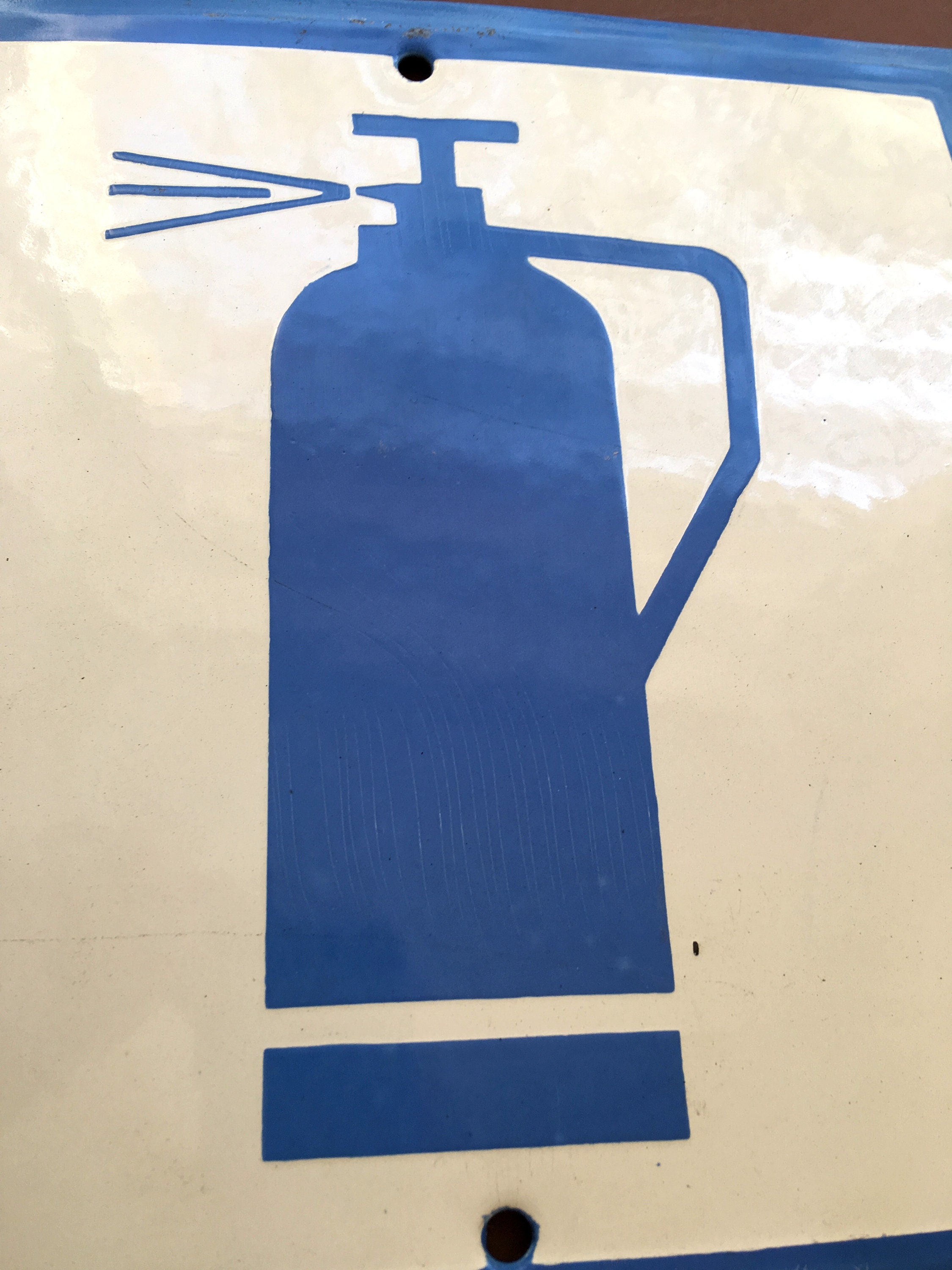 Vintage Enamel Sign Porcelain Fire Extinguisher 1970's - Etsy