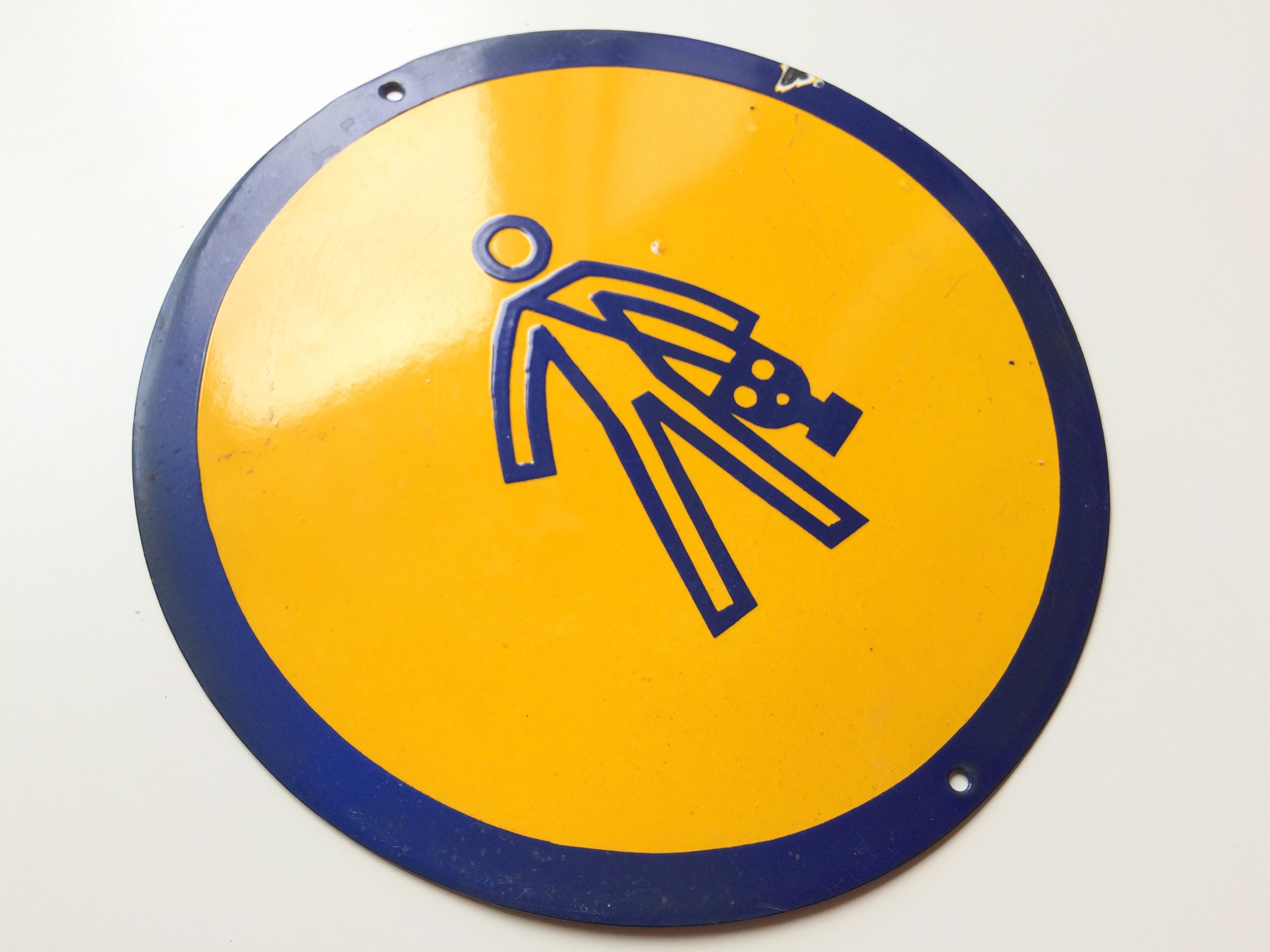 Vintage Tin Enamel Porcelain Sign Industrial Safety Wear Gas - Etsy