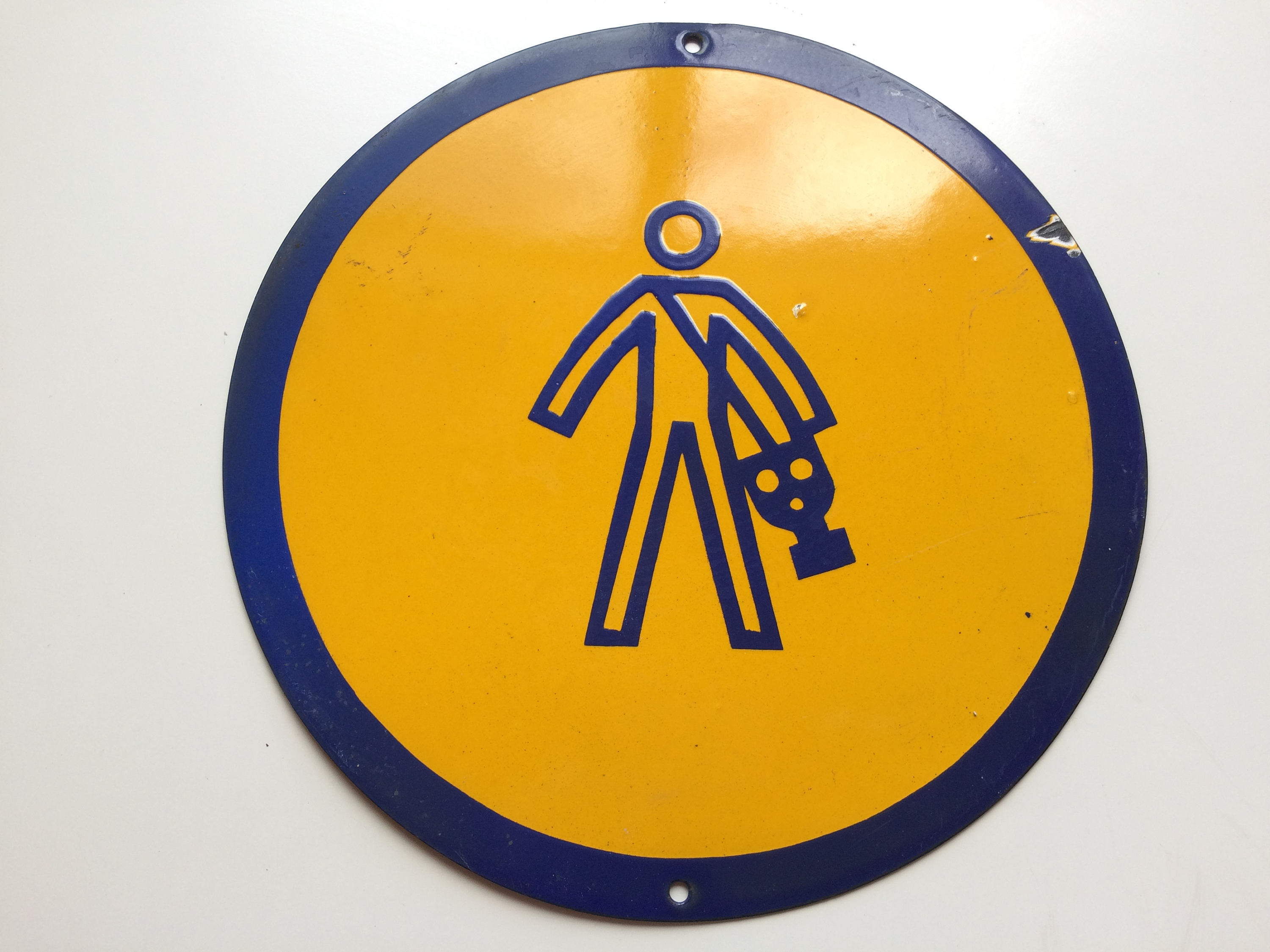 Vintage Tin Enamel Porcelain Sign Industrial Safety Wear Gas - Etsy