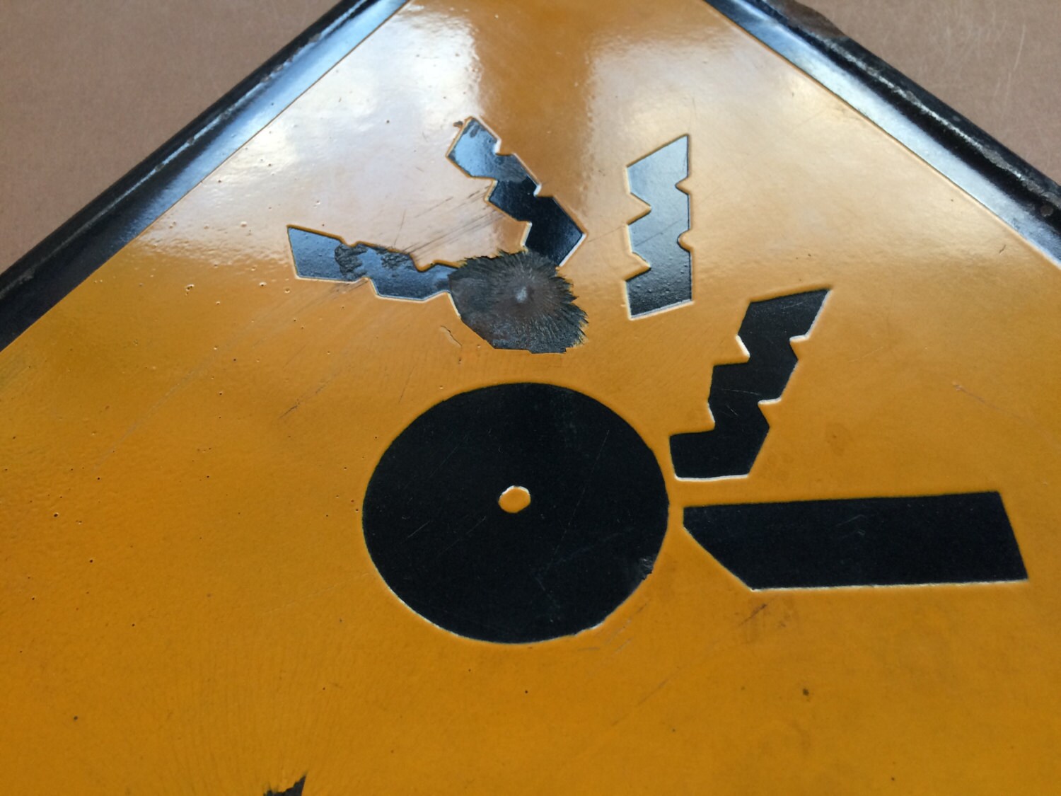 Vintage Tin Enamel Sign Porcelain Safety Warning Danger Lathe - Etsy