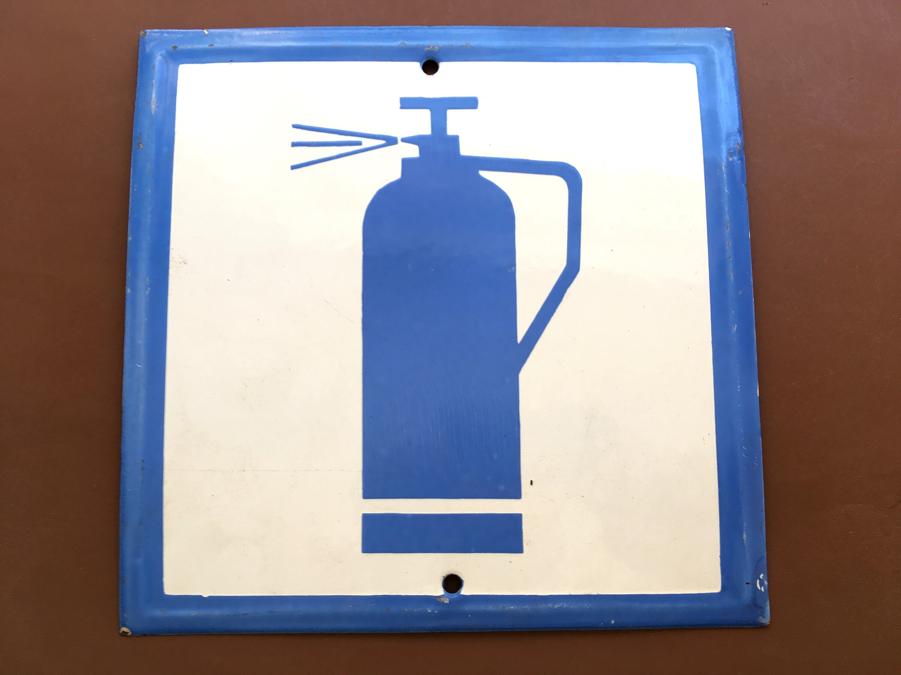 Vintage Enamel Sign Porcelain Fire Extinguisher 1970's - Etsy