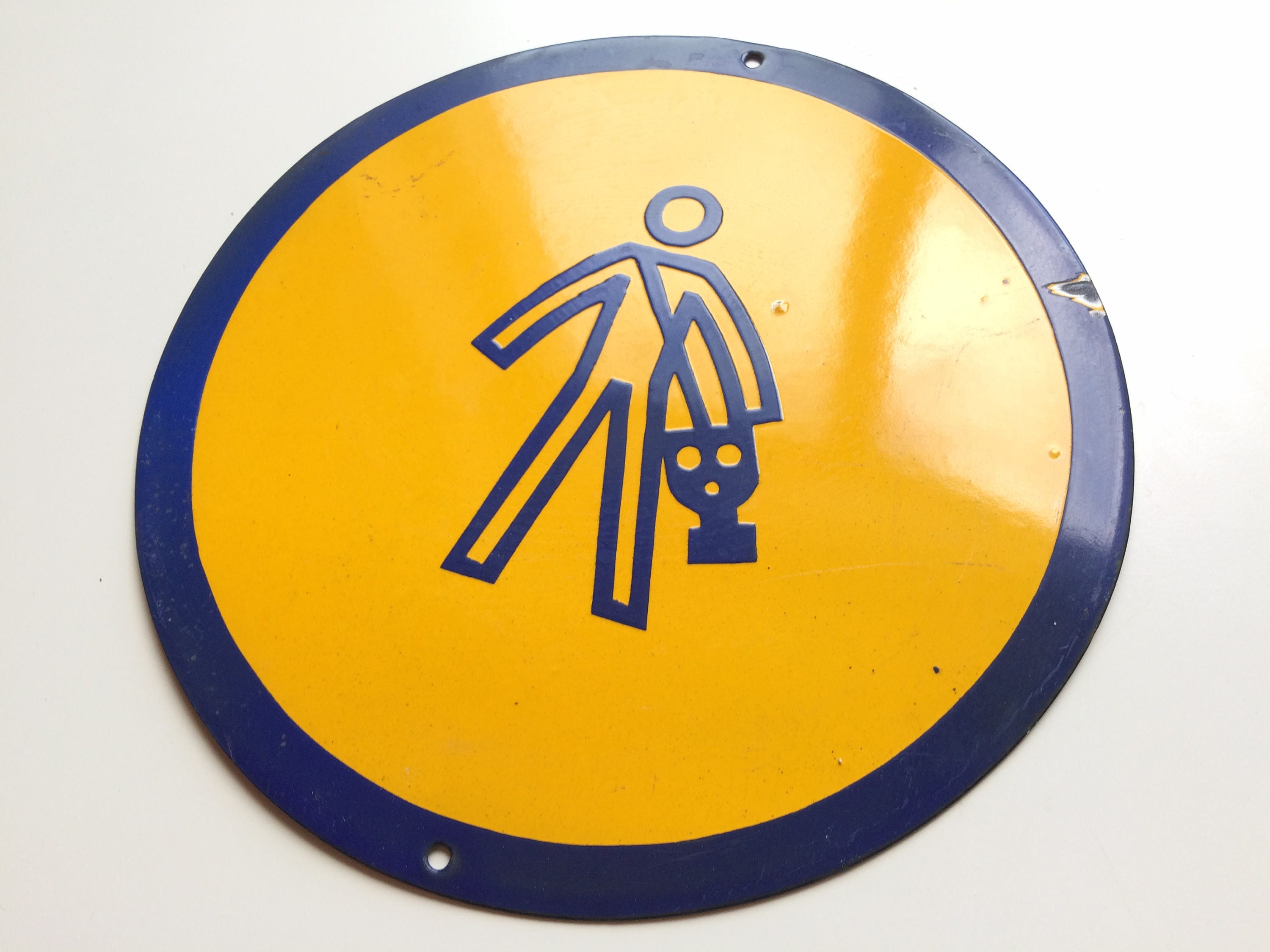 Vintage Tin Enamel Porcelain Sign Industrial Safety Wear Gas - Etsy