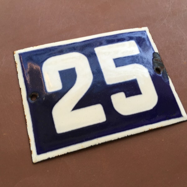 Enamel House Numbers - Etsy