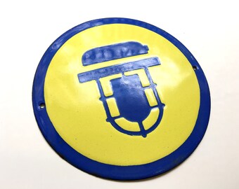 Porcelain Coal Sign - Etsy