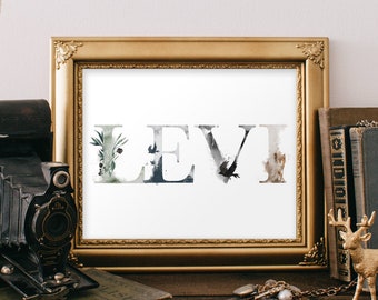 Nature Name Plate - Etsy