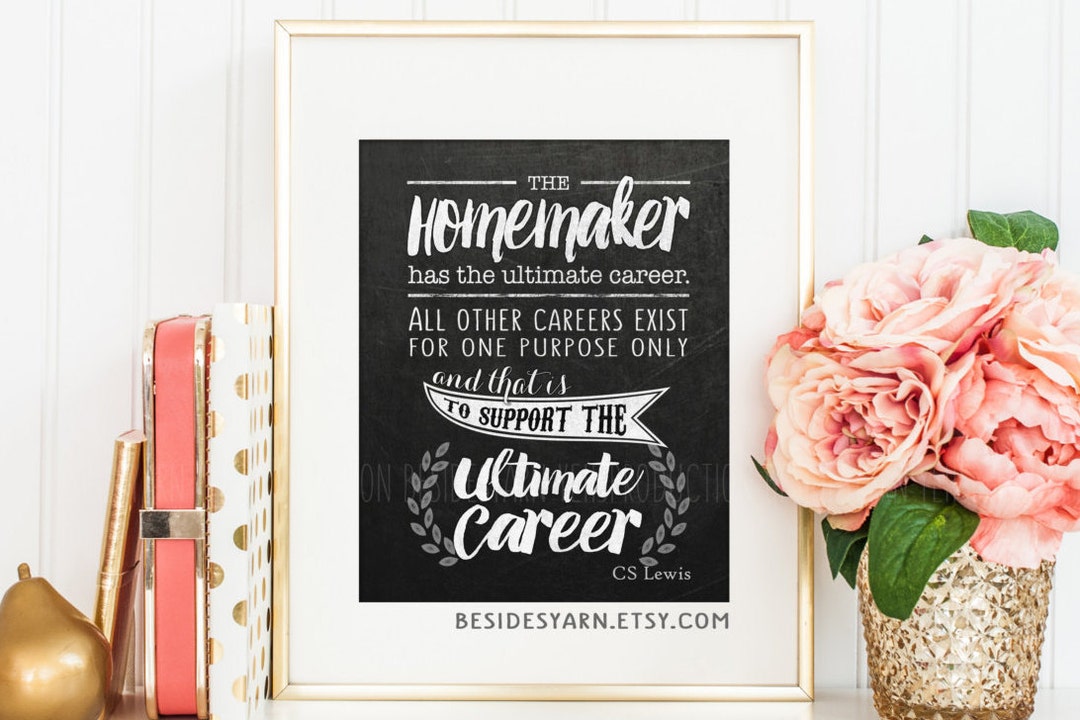 Inspirational CS Lewis Famous Quote Printable, Chalkboard Homemaker ...