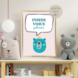 Classroom Rule Sign, Elementary School Decor Print, Kindergarten Home ...