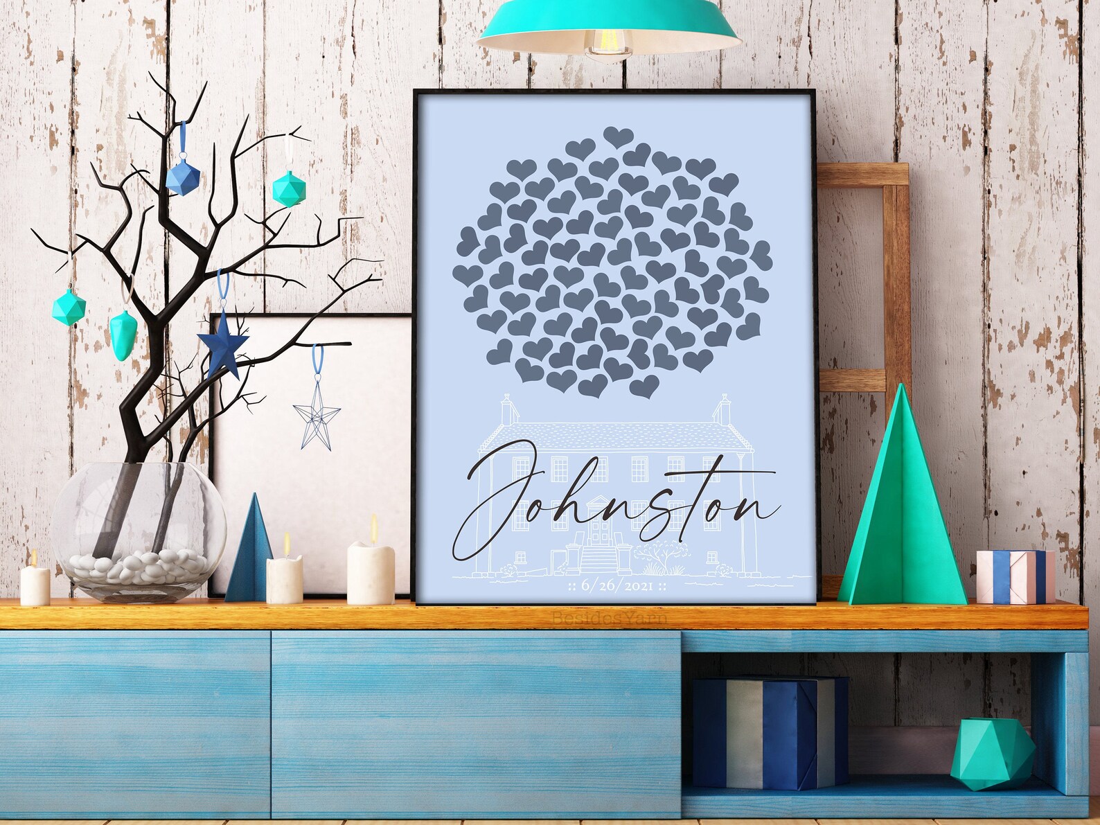 Custom Wedding Guest Book Poster PRINTABLE, Modern Guestbook ...