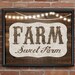 Farm Sweet Farm Sign, Farmhouse Decor, Rustic Home Print, Home Art ...