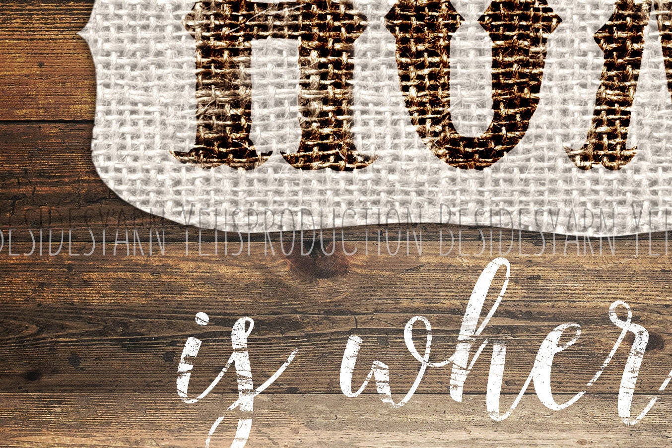 Wifi Password Sign With Rustic Wooden Background, Home is Where the ...