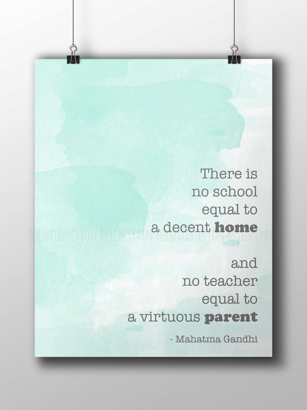 Gandhi Quote Art, Educational Poster Print, Principal Office Printable ...