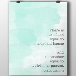Gandhi Quote Art, Educational Poster Print, Principal Office Printable ...