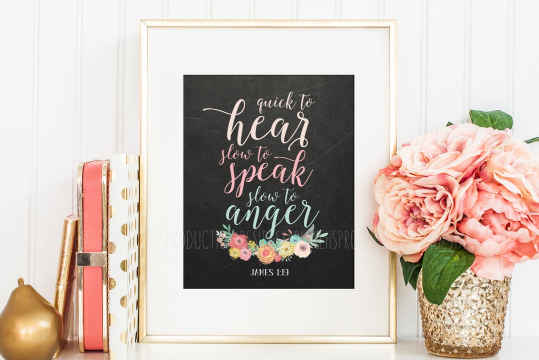 Christian Daily Reminder Wall Poster, Motivational Bible Verse Art ...
