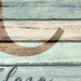 Rustic Monogram Family Sign Printable, Nursery Initials With Turquoise ...