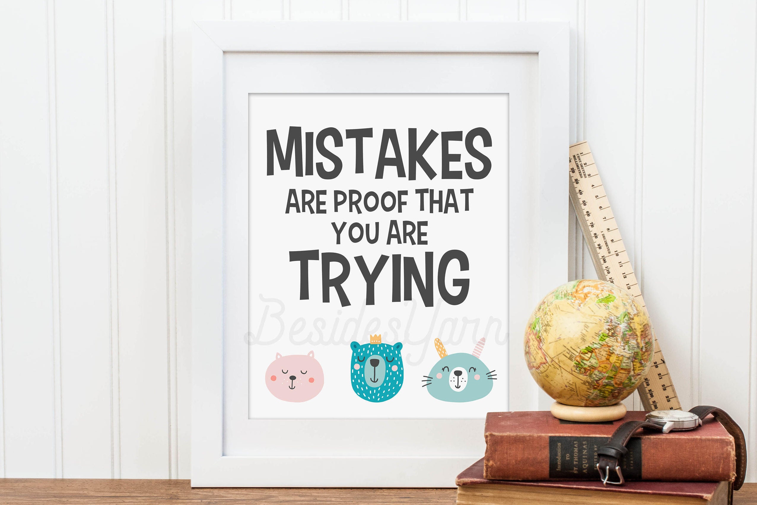 Elementary Classroom Printable, Mistakes Are Proof Home Room Poster ...